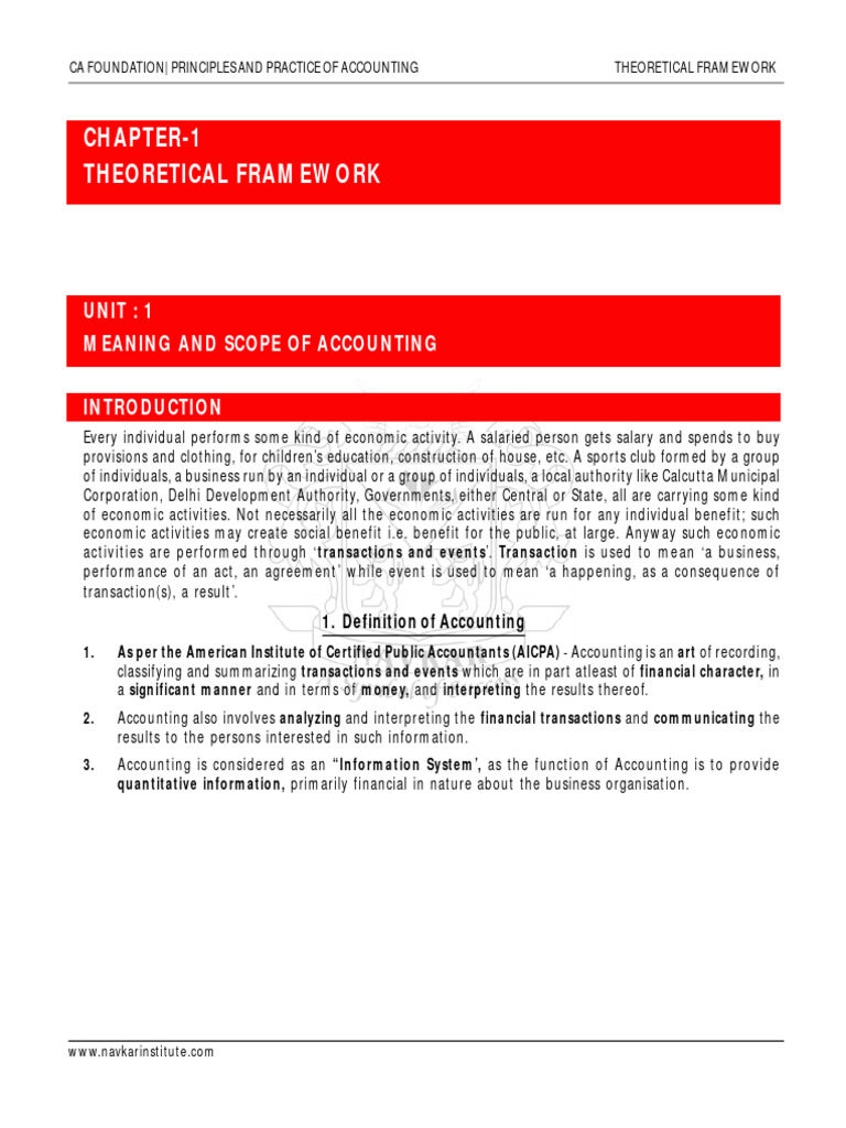 Theoretical Framework | PDF | Debits And Credits | Bookkeeping