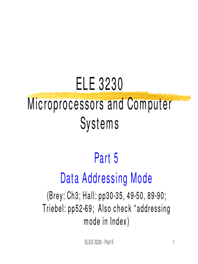 05-Addressing Mode | PDF | Assembly Language | Computer Programming