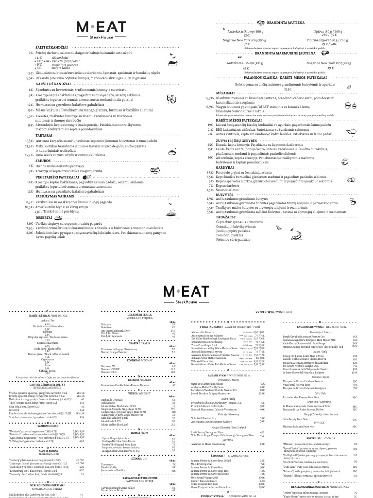 Meat_Steak_House_meniu | PDF