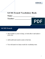 AQA French GCSE Photocards | PDF