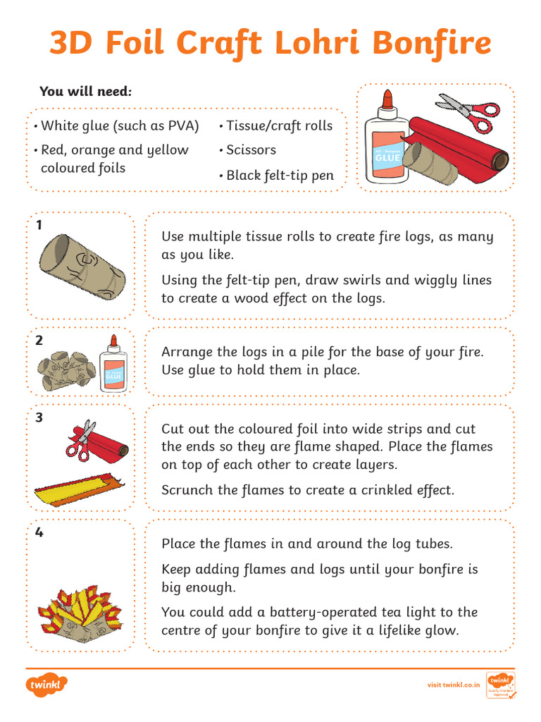 3d Foil Craft Lohri Bonfire | PDF