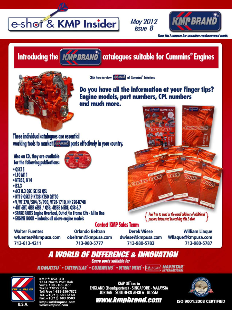 ESHOT Cummins Catalogues | PDF