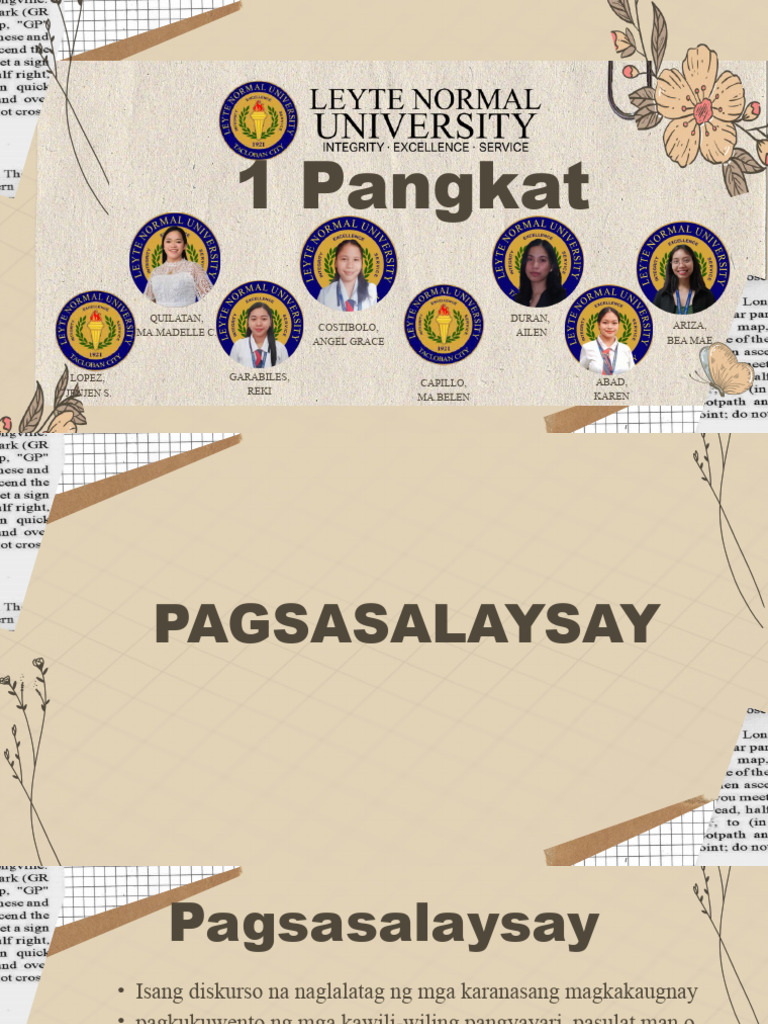 Pagsasalaysay 1 | PDF