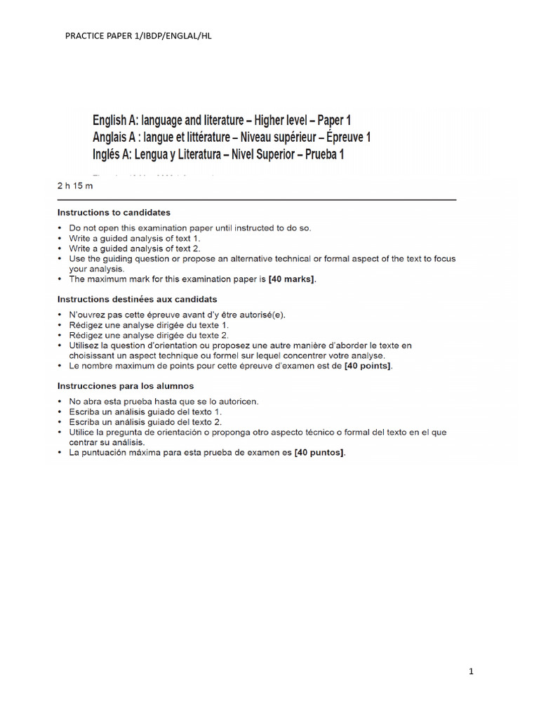 Practice Paper 1 - Guided Textual Analysis | PDF | Memory | Psychological Trauma