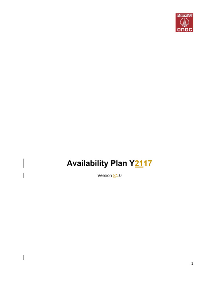 Availability Plan Y21.Cleaned | PDF | Computing | Information Technology