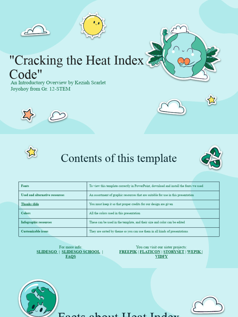 Heat Index Presentation | PDF | Hyperthermia | Humidity