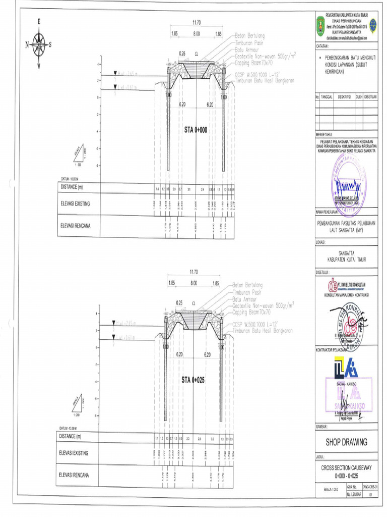 Cross Section Causeway | PDF