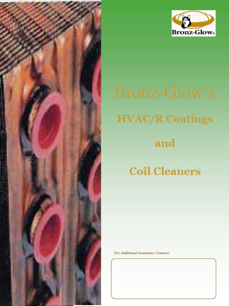 Bronz-Glow's HVAC Coating and Coil Cleaner | PDF | Corrosion | Coating