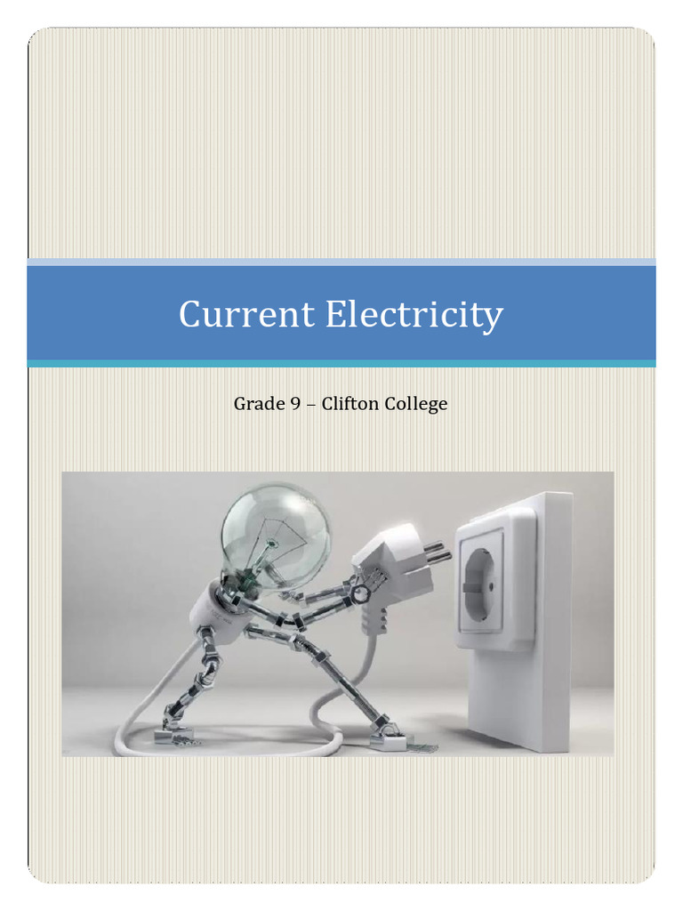 Grade 9 Electricity Concepts Explained | PDF | Series And Parallel ...