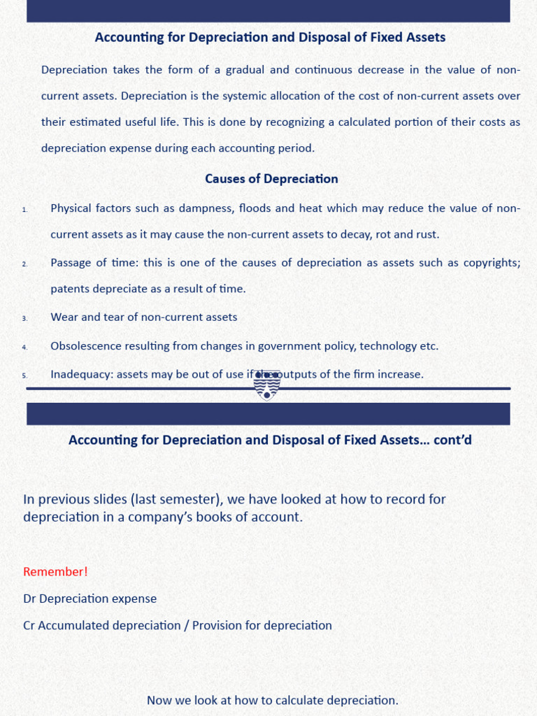 A7 Accounting for Depreciation and Disposal of Fixed Assets 2 | PDF ...