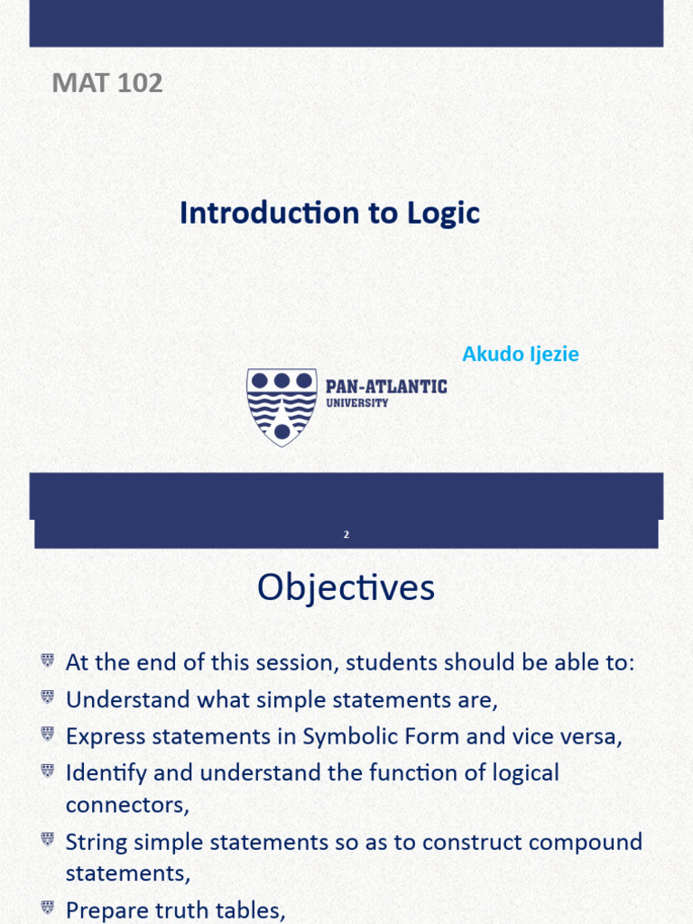 Week 1 - Introduction To Logic 3 | PDF | Logic | If And Only If
