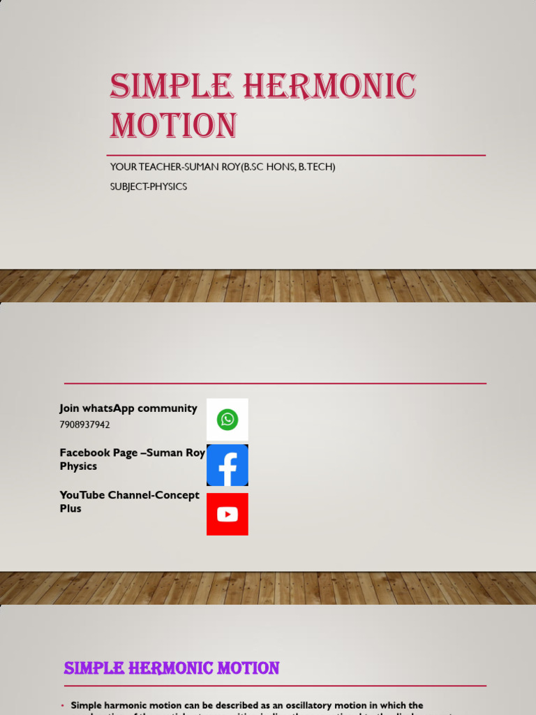 shm (1) | PDF | Oscillation | Force