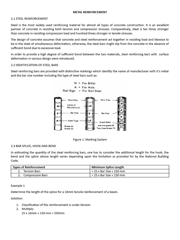 Metal Reinforcement | PDF | Beam (Structure) | Concrete