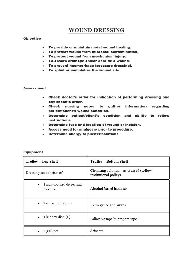 Wound Dressing | PDF | Wound | Medical Specialties