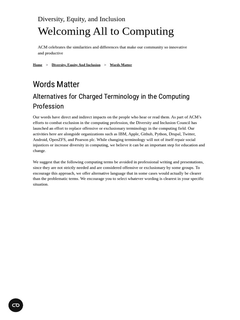 Words Matter | PDF | Anonymity