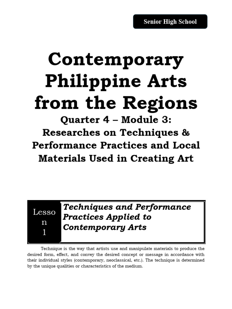 CPAR_Mod3_Q2 | PDF | Coconut | Textiles