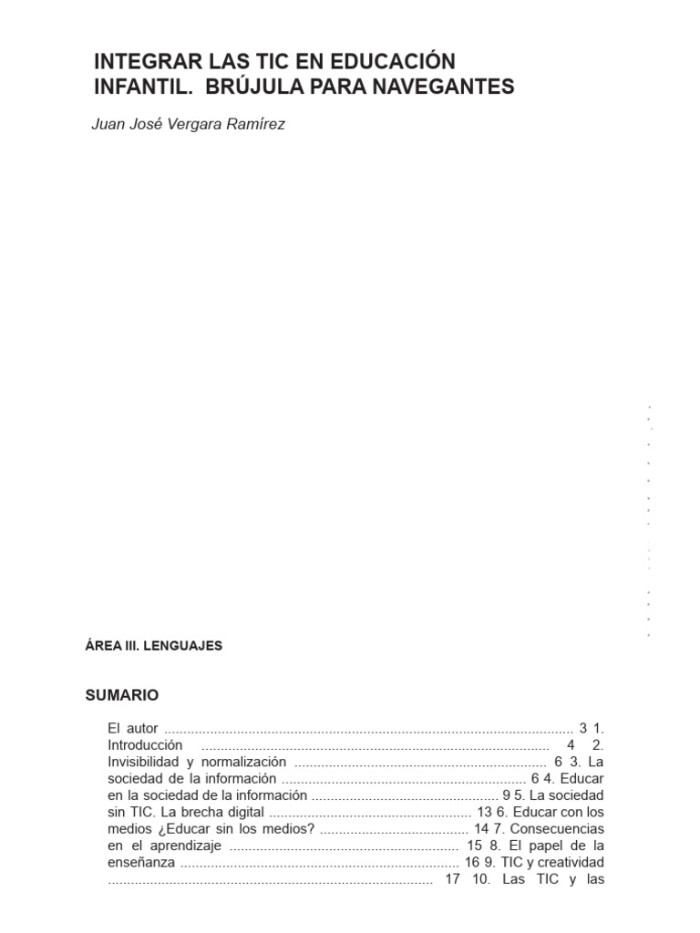 Tic en Educación Infantil. Brujula para Navegantes | PDF | Internet ...