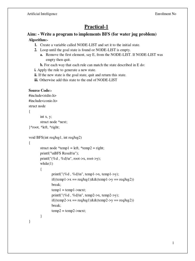 AI LAB Manual | PDF | Computer Program | Programming AI LAB Manual | PDF | Computer Program | Programming