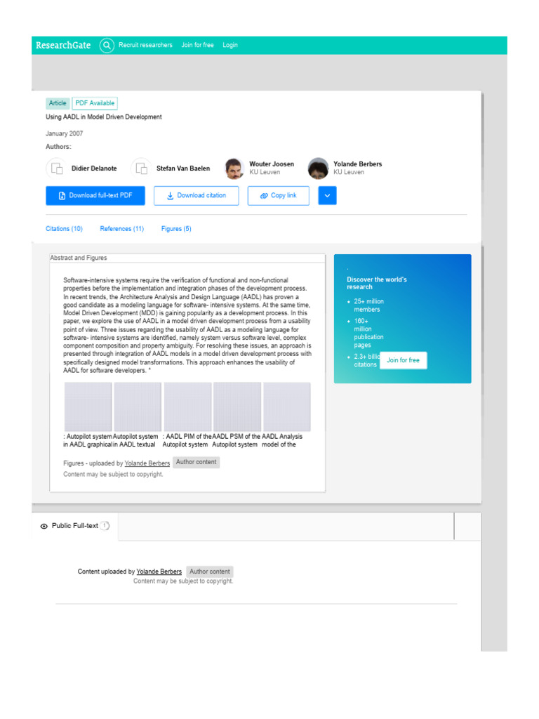 Pdf Using Aadl In Model Driven Development Pdf System Formal Verification