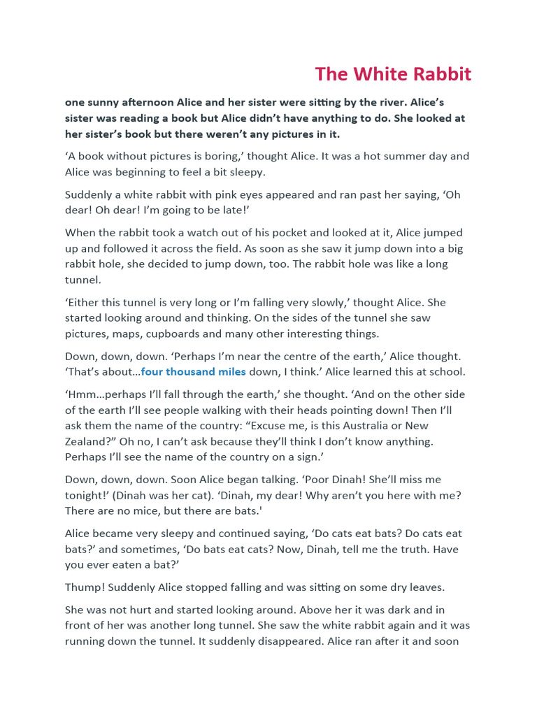 The White Rabbit | PDF | Mouse