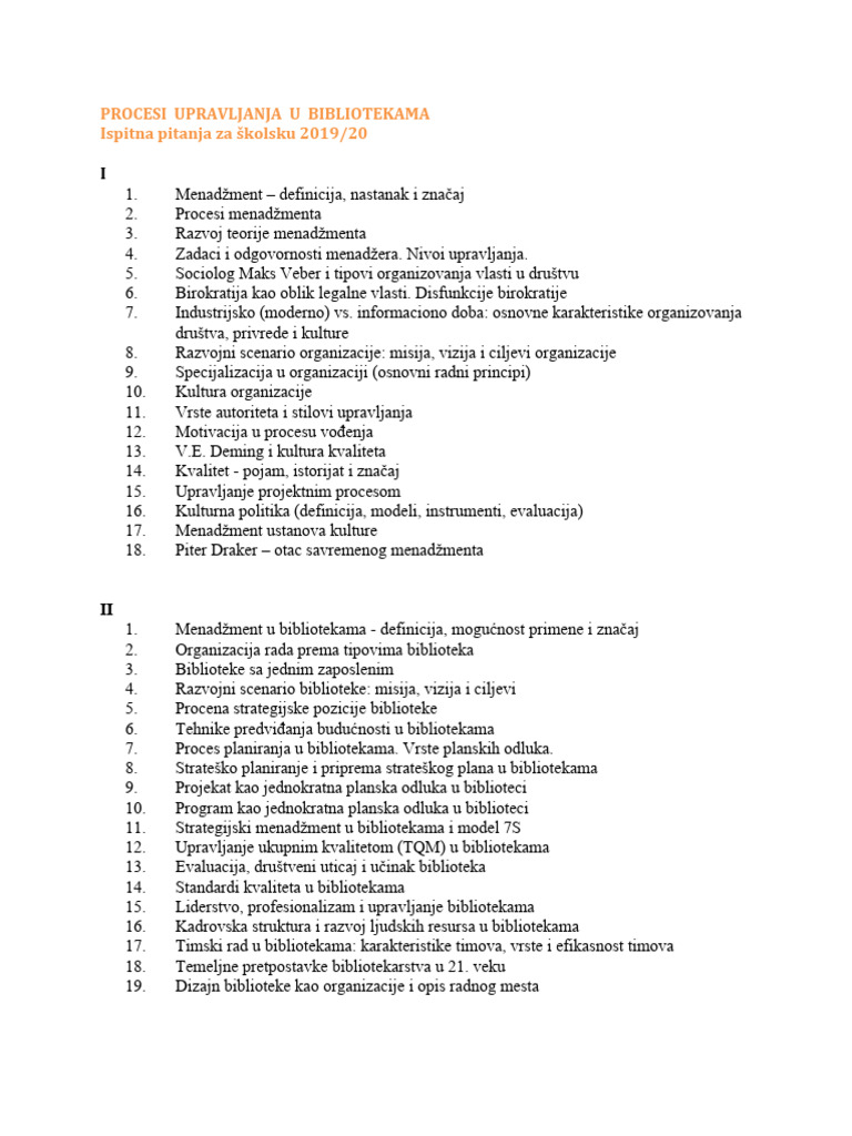 +ispitna Pitanja 2020 | PDF