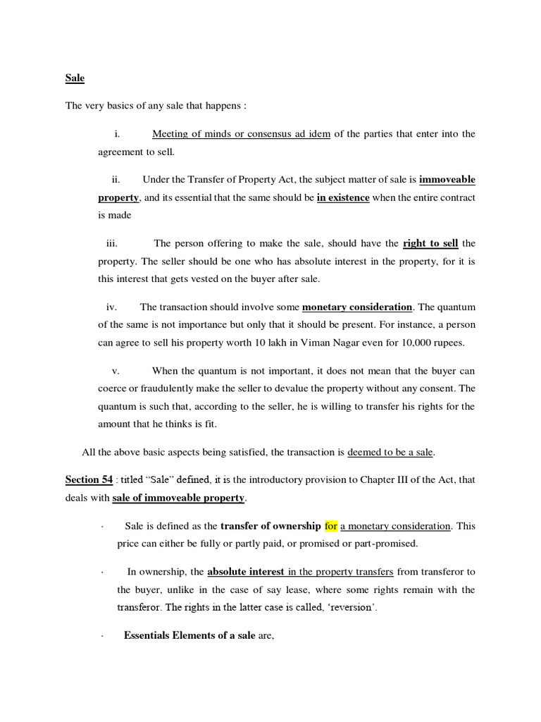 Property Law Notes (Compilation) | PDF | Conveyancing | Deed