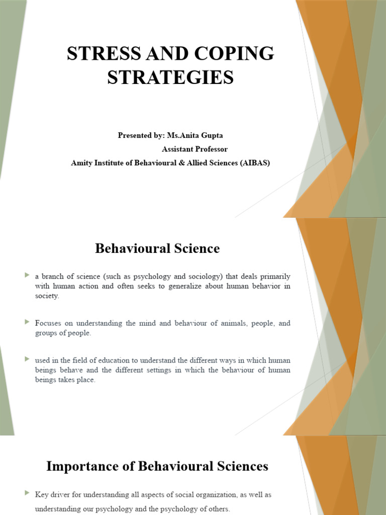 Stress and Coping Strategies (1) | PDF | Behavior | Behavioural Sciences
