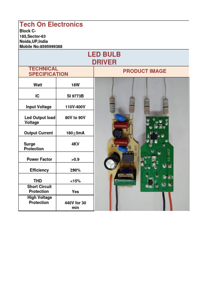 18watt-hpf-bulb-driver | PDF