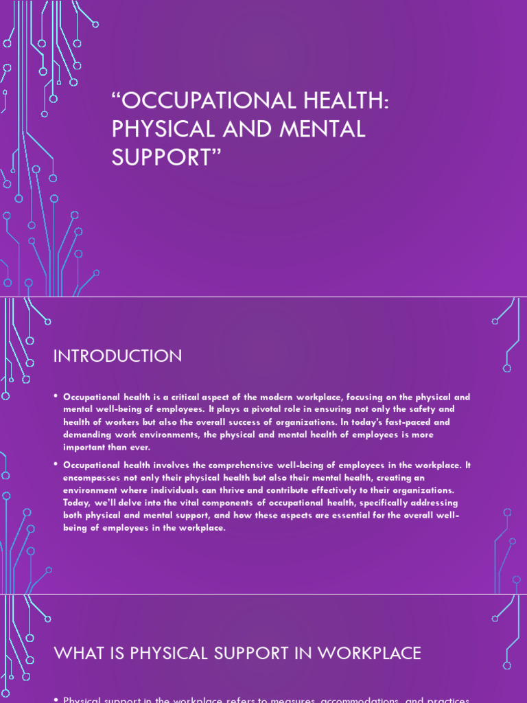 Physical Support and Mental Support | PDF | Human Factors And ...