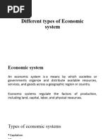 Comparing Economic Systems | PDF | Capitalism | Socialism