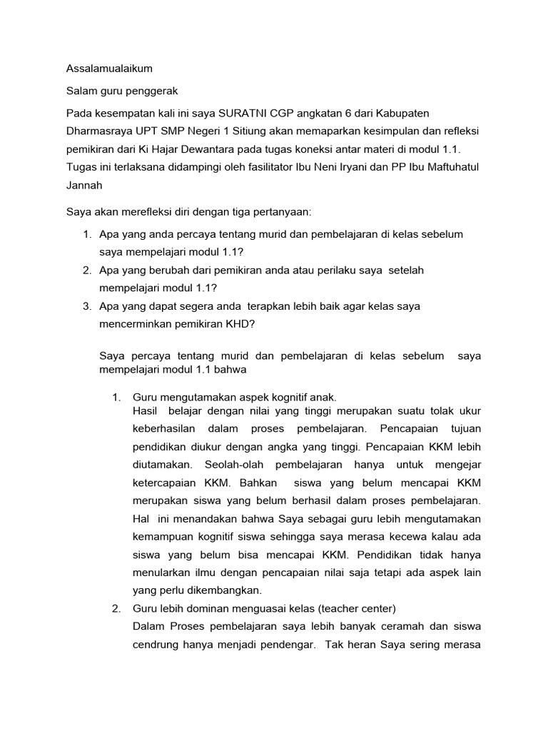 KONEKSI MATERI CGP | PDF