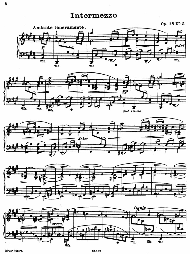 Brahms Intermezzo | PDF