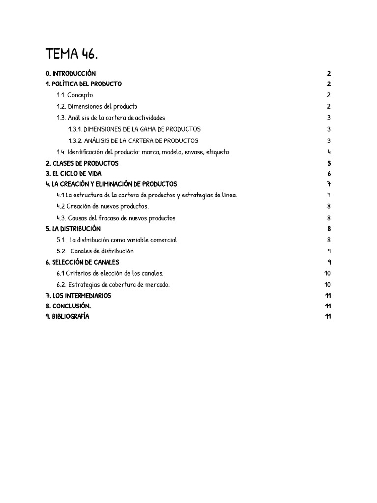 (Tema 46) - El Producto - 2 | PDF | Producto (Negocio) | Marketing