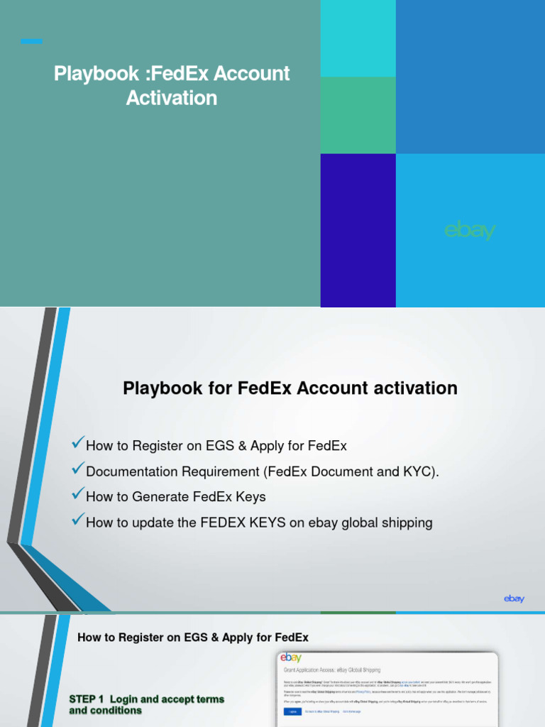 Guide For FedEx Account Activation | PDF | Zip Code | World Wide Web