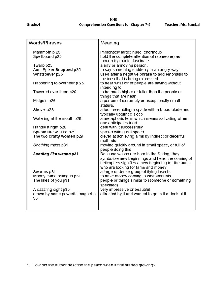 Grade 4 Reading Comprehension | PDF