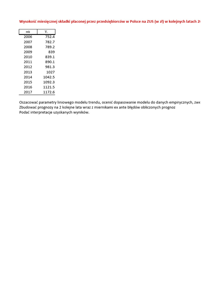Excel Statystyka | PDF