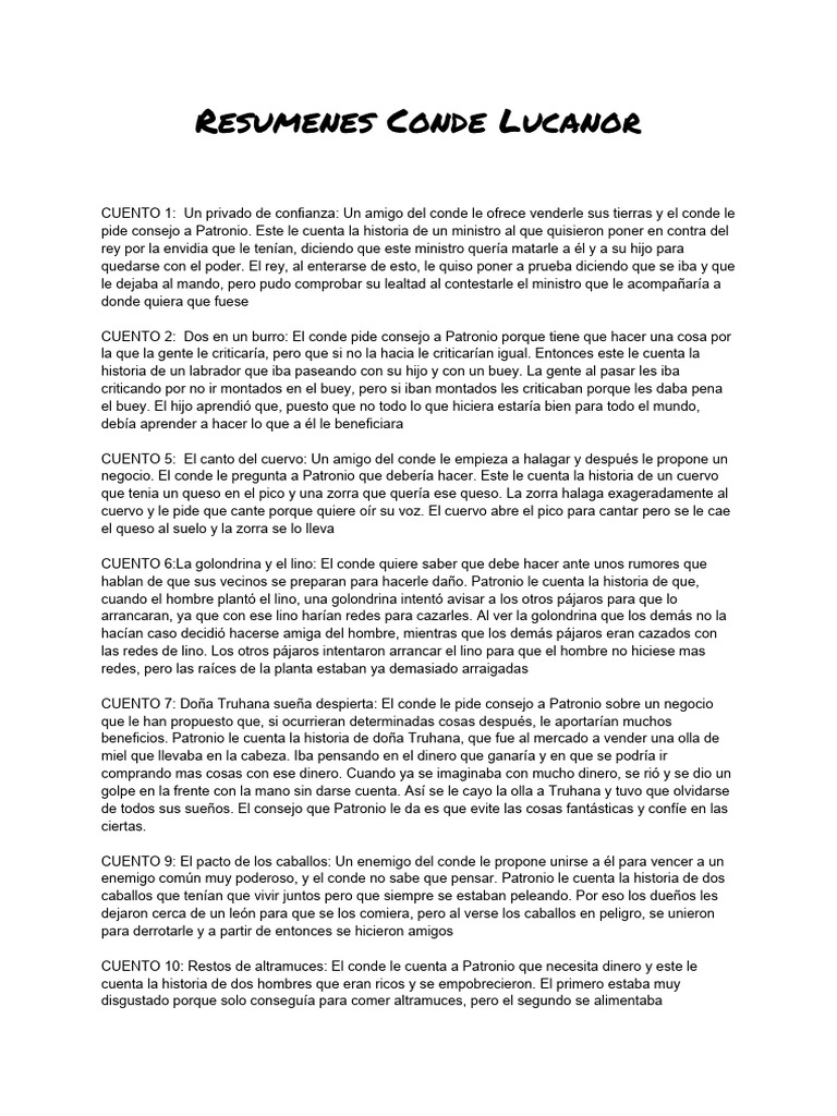 Conde Lucanor | PDF | Mentira | Diablo