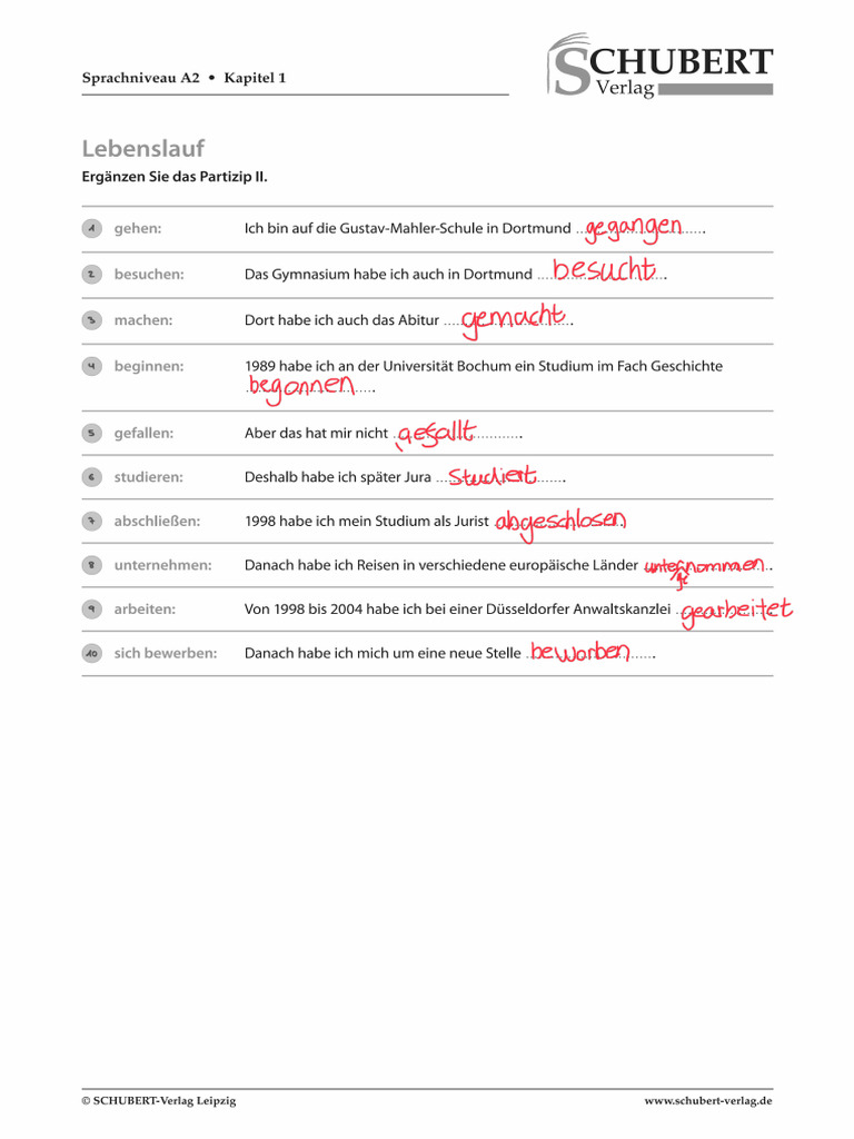 Grammatik A2 II | PDF