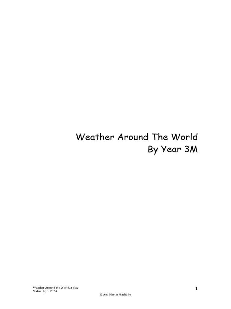 Weather Around The World | PDF | Tropics | Rain