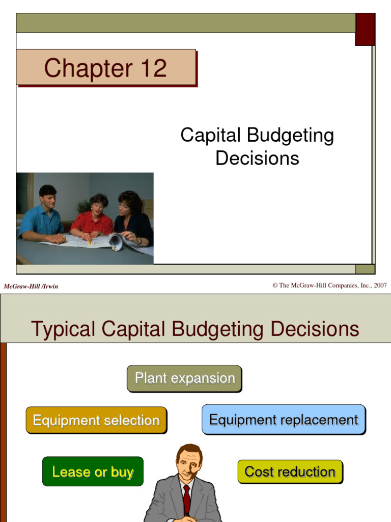 Chapter12 Capital Budgeting | PDF | Net Present Value | Present Value