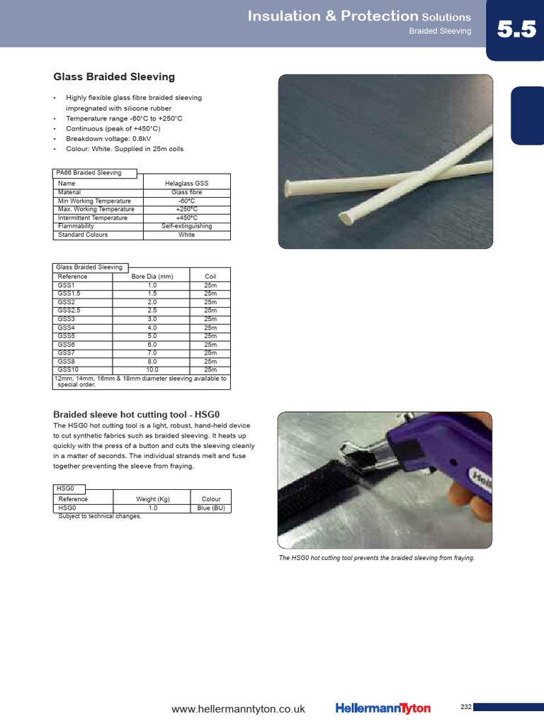Hellerman Braiding Datasheet | PDF | Technology & Engineering