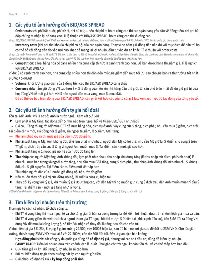 Các Yếu Tố Ảnh Hưởng Đến BIDASK SPREAD | PDF