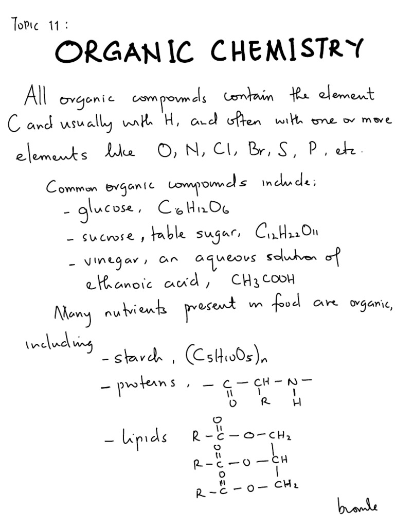 Igcse Organic Chemistry | PDF | Alkene | Alkane