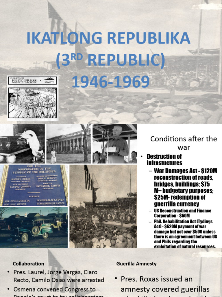 Third Republic: 1946-1969 Overview | PDF | Philippines