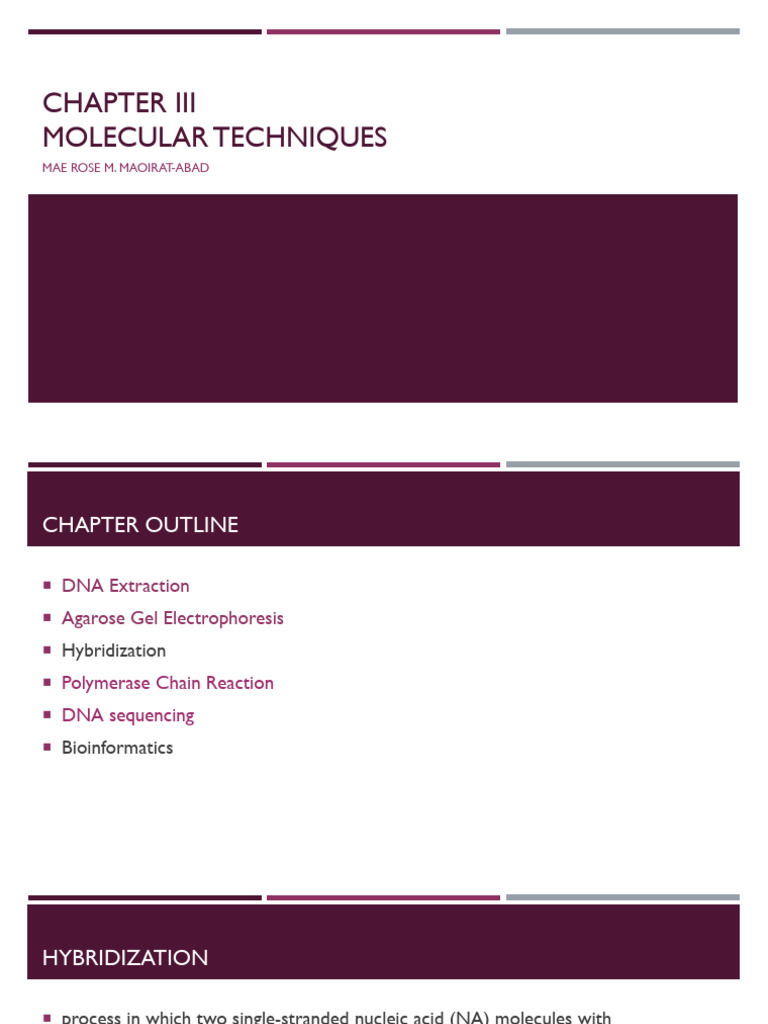 Chapter 3 Part 2 | PDF | Polymerase Chain Reaction | Primer (Molecular ...