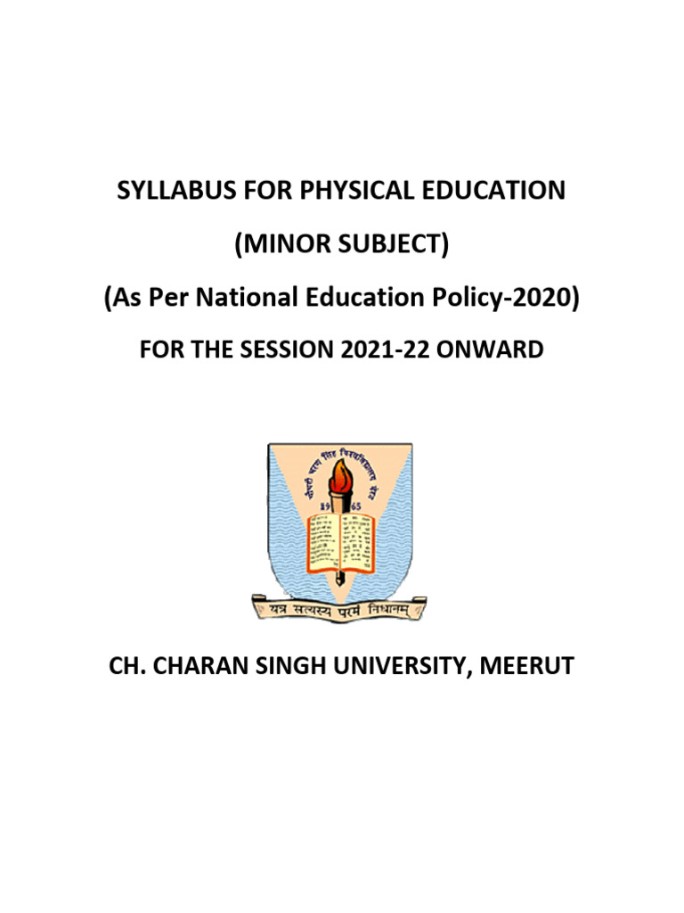 PHY_EDU_MAIN_MINOR_Sub | PDF | Asana | Hatha Yoga