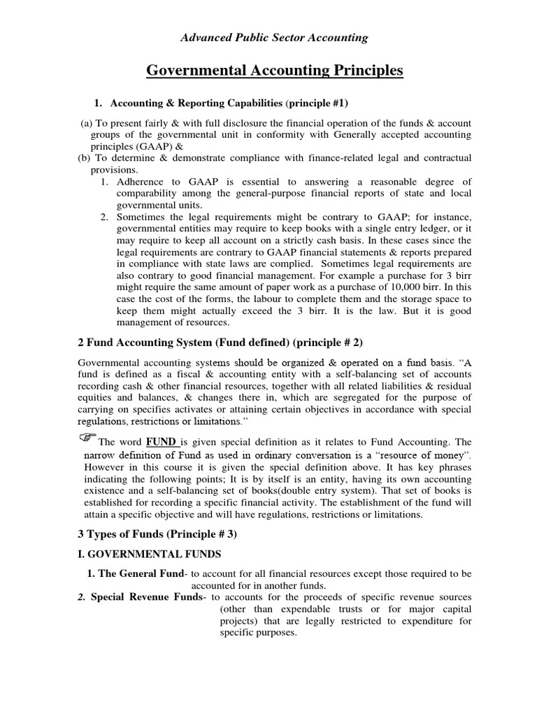 Gov. CH 1PDF | PDF | Fund Accounting | Expense