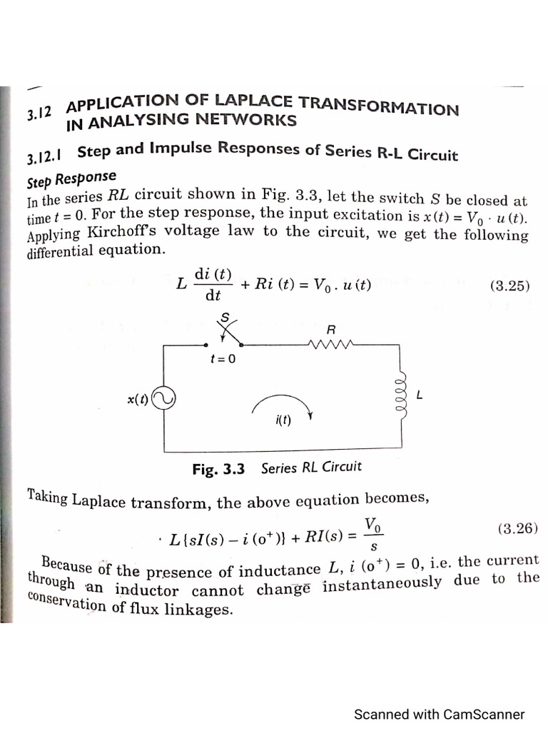 Laplace Transform in Circuit Analysis | PDF