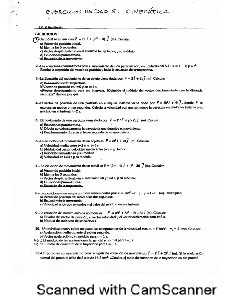 Ejercicios Cinemaì Tica 2023-24 | PDF