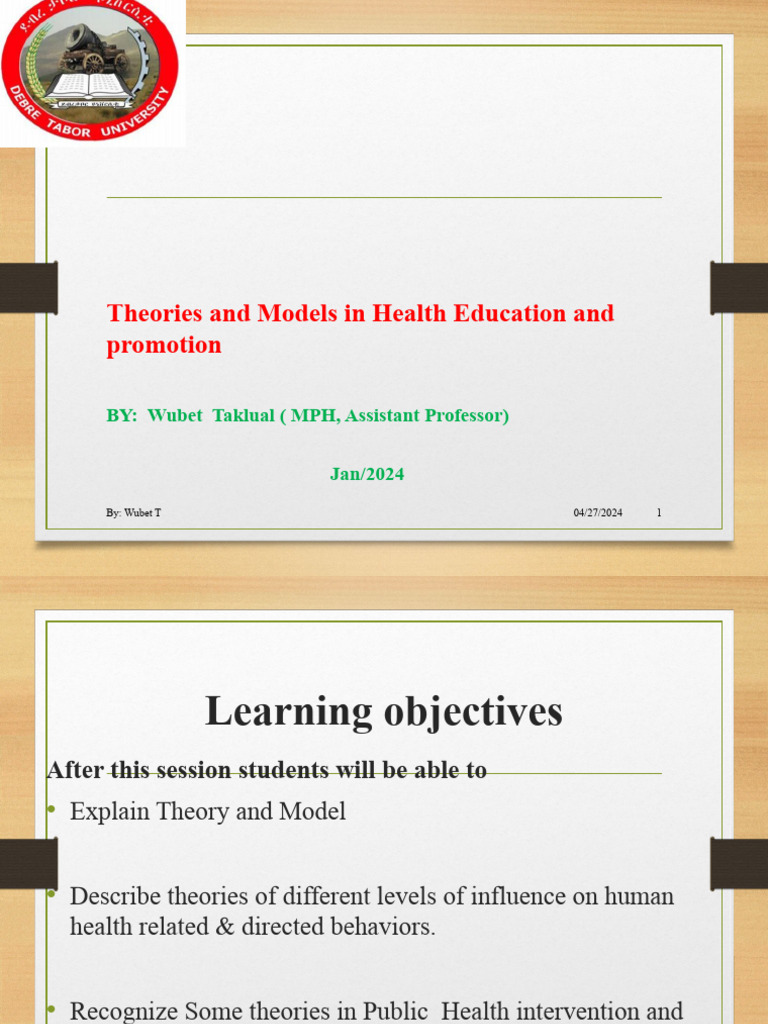 5.Theo and Model | PDF | Attitude (Psychology) | Behavior